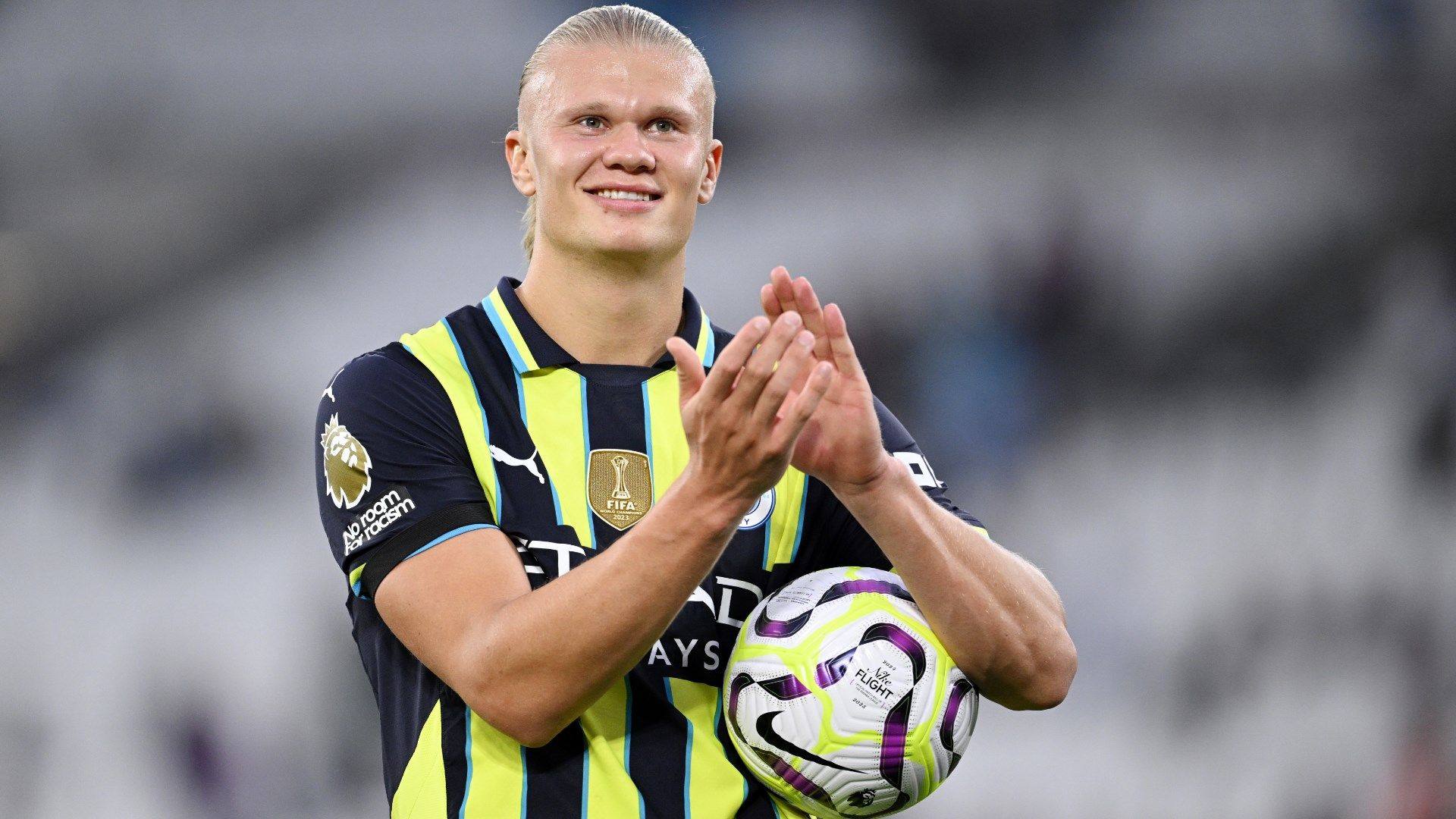 Erling Haaland breaks 30-year record as Man City star nets second straight hat-trick in victory ...